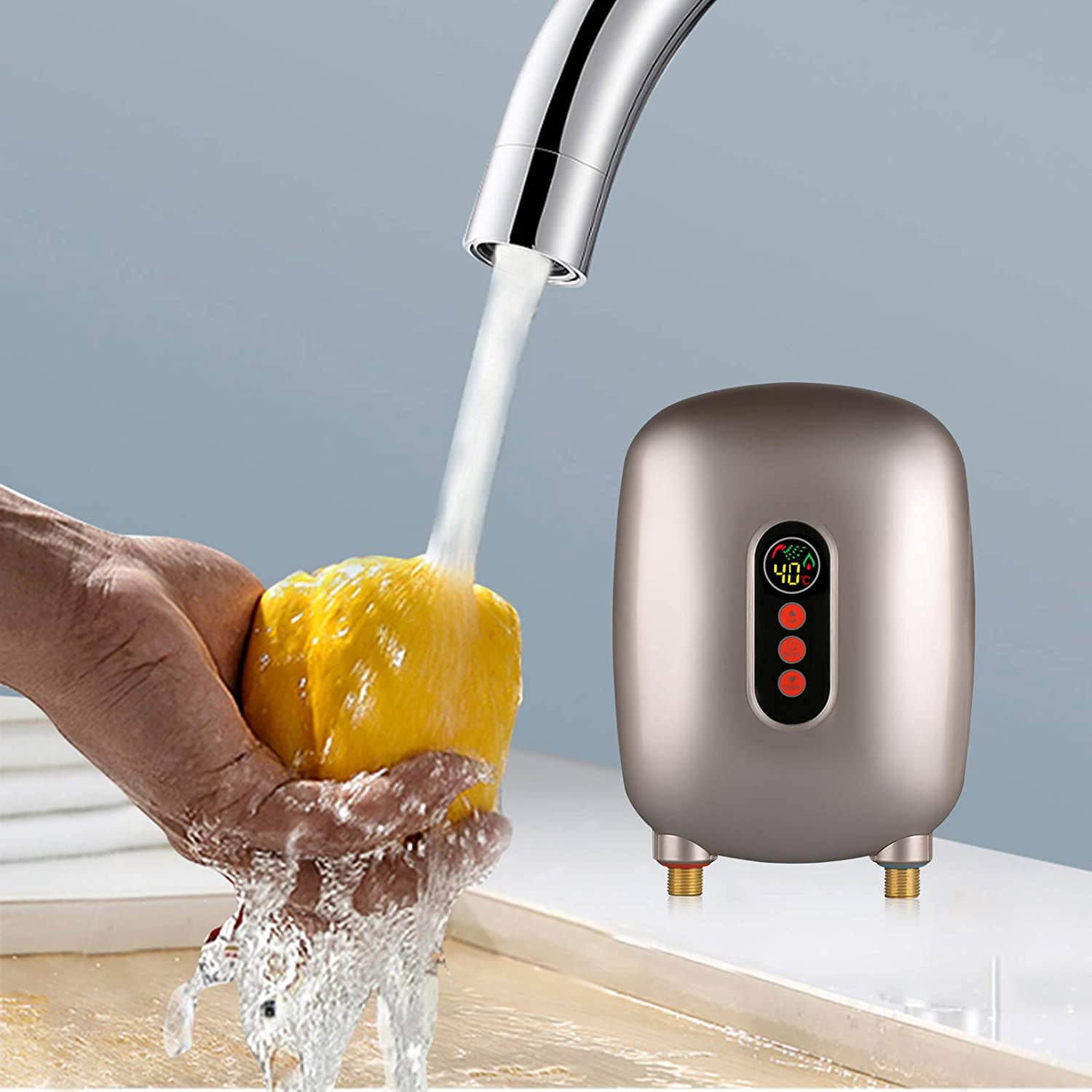 FETCOI Electric Tankless Water Heater 220V 6500W Instant Hot Wall ...