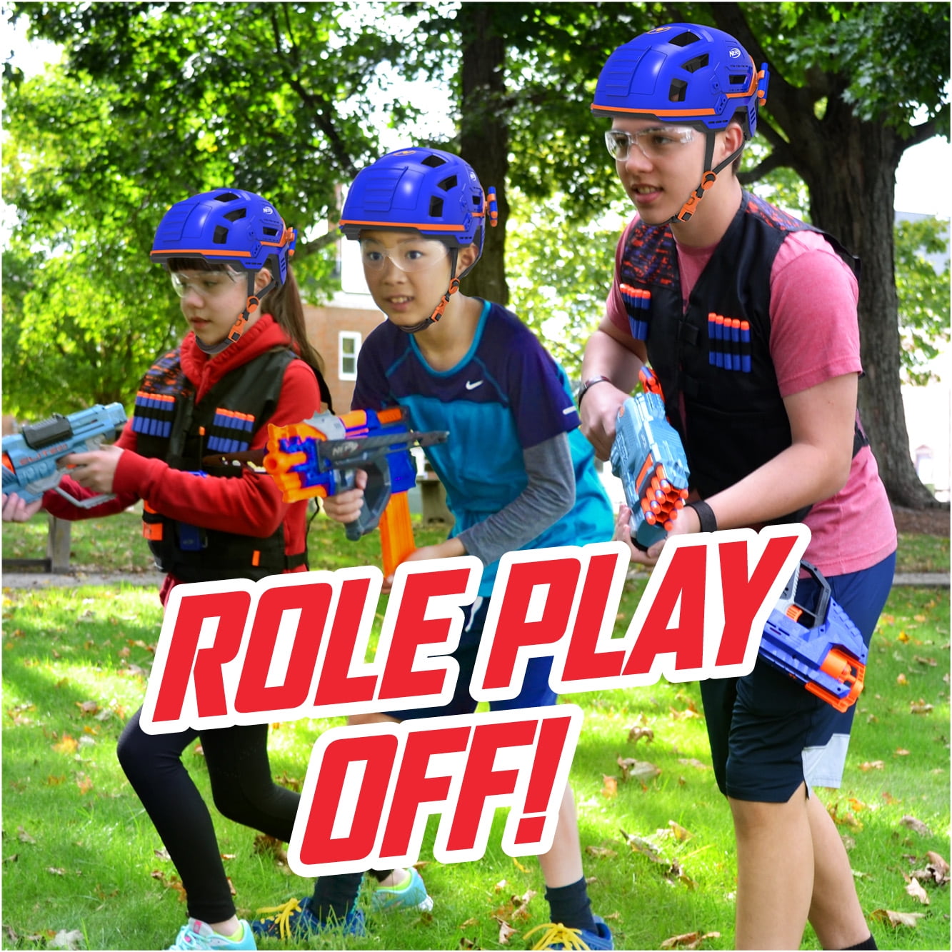 Buy Nerf Barrage Blue Youth Bike Helmet (Ages 8+, Includes and holds 4x ...