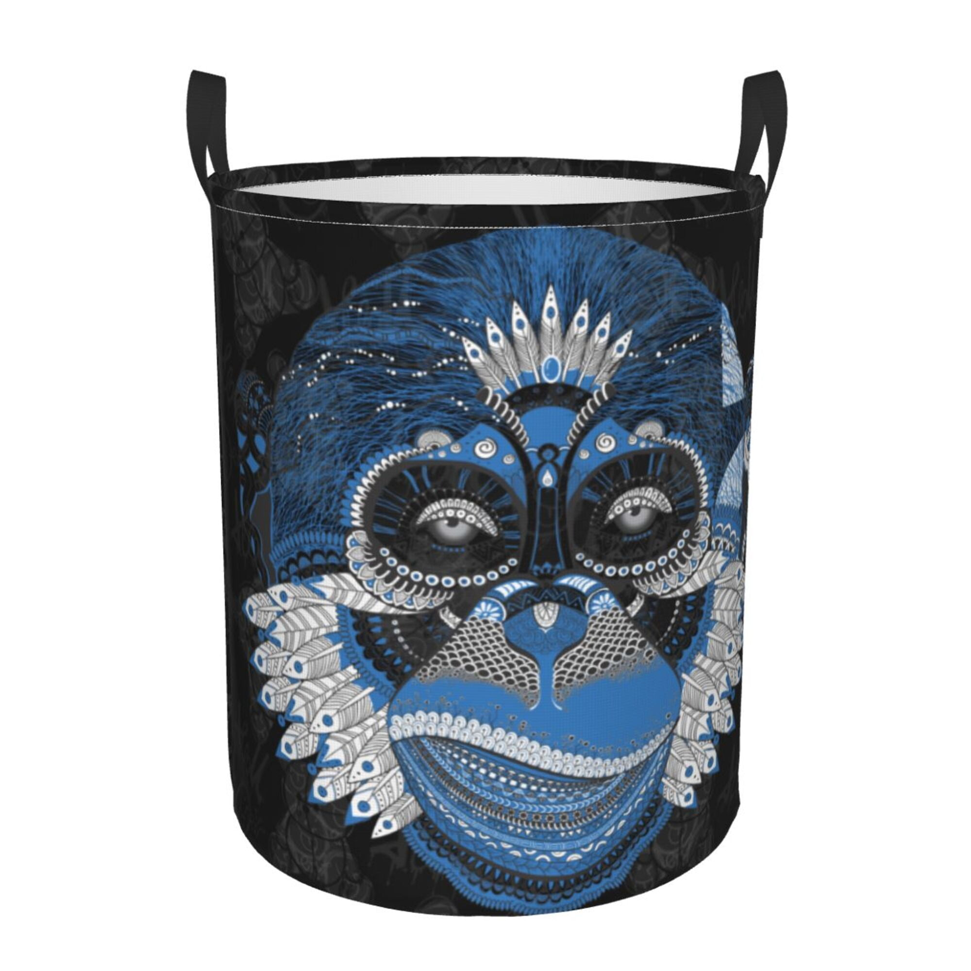 ZICANCN Monkey Face Art Laundry Basket Organizer, Dirty Clothes Hamper ...