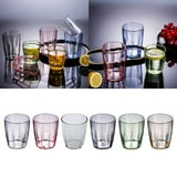 Shatterproof Wine Glass 280ml Unbreakable Water Tumblers Acrylic ...