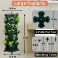 Walmart 4-Tier Stacking Flower Pot - Space Saving Planter Tower for ...