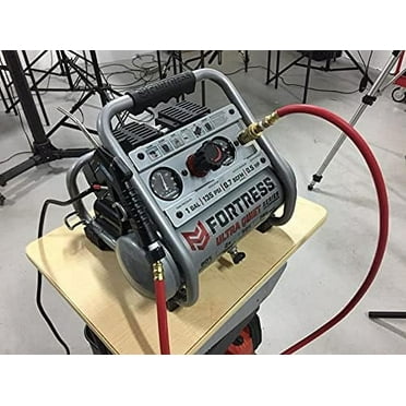 RIDGID 200 PSI 4.5 Gal. Electric Quiet Compressor with Gauge and Quick ...