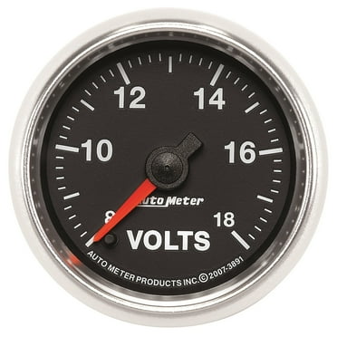 AEM 30-0303 52MM X-SERIES DIGITAL VOLTAGE / VOLTMETER / VOLTS GAUGE 8 ...
