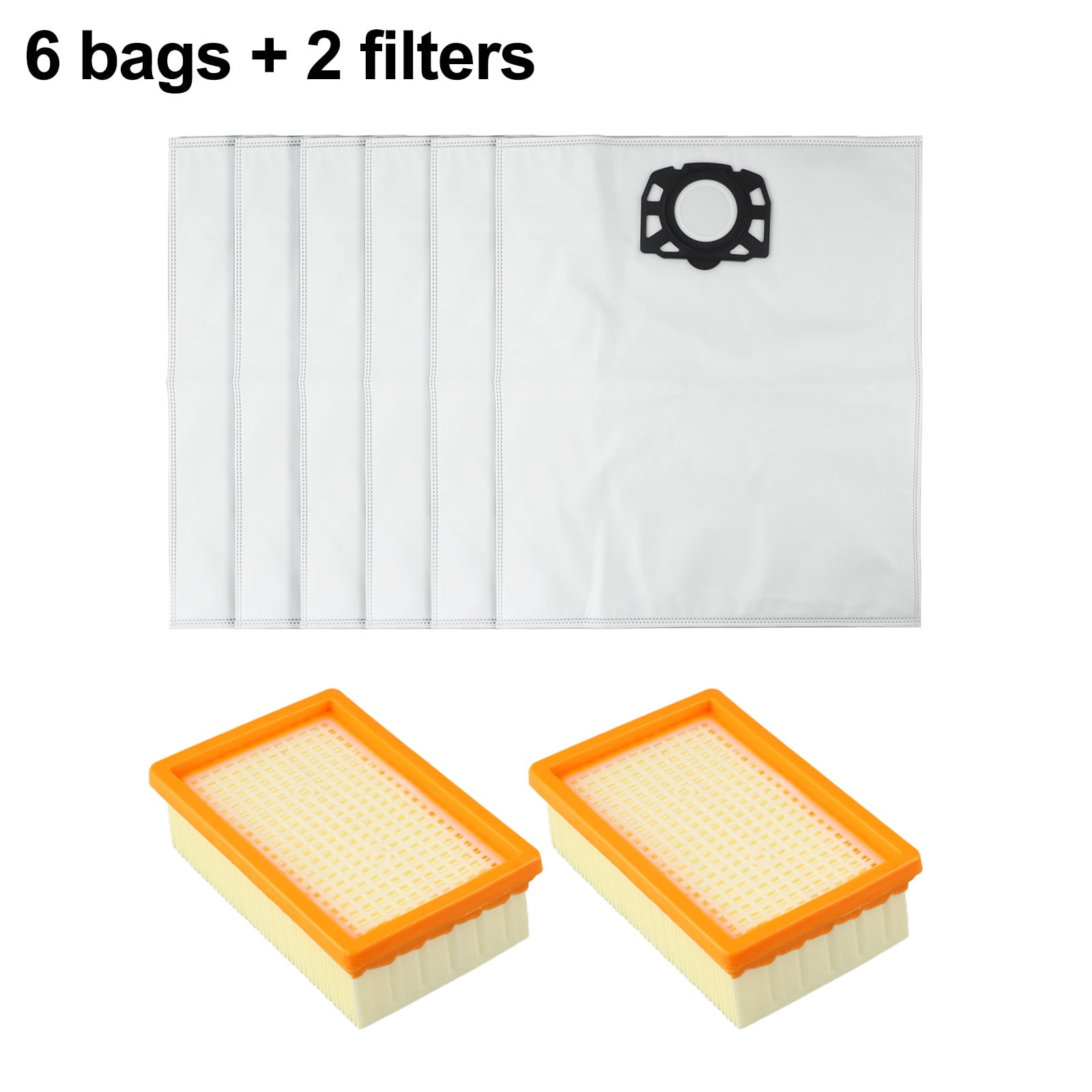 Dust Bag Filter Accessory Set For Kärcher WD4 WD5 WD6 MV4 MV5 Vacuum ...
