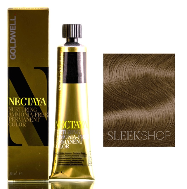 Goldwell Nectaya Ammonia-Free Permanent Nurturing Hair Color, 8NN Light ...