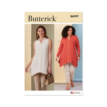 Butterick Sewing Pattern 6896 - Women's Top, Size: W2 (20W-22W-24W-26W ...