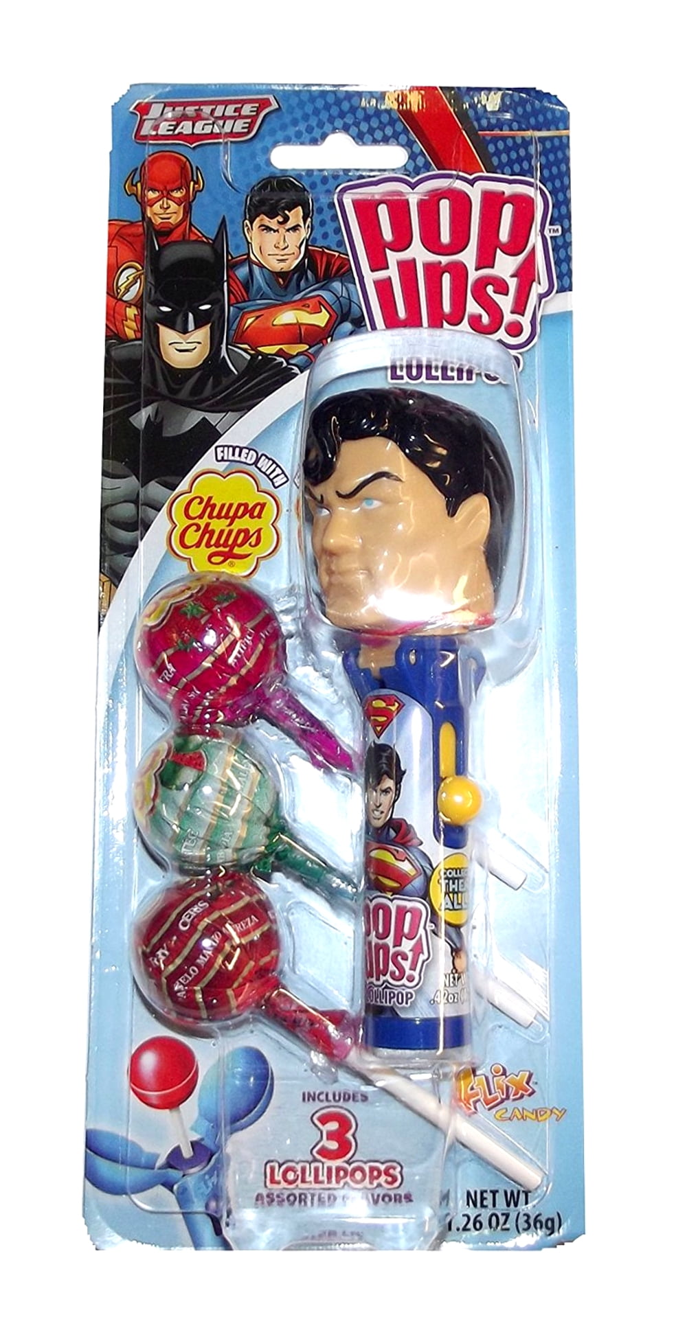 Pop Ups! DC Comics' Superman Lolipop Toy - Walmart.com