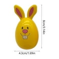 2pcs Easter Yellow Bunny Eggs Easter Egg Gift Candy Box Easter Egg ...