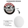8 Inch Round Retro "Chihuahua Security" Metal Sign, Black and White Dog ...