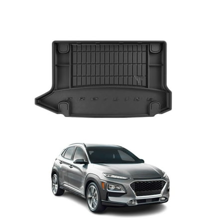 OMAC Premium Upper Cargo Trunk Liner Black for Hyundai Kona 2018-2022 ...
