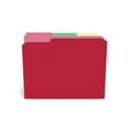 Staples Standard Size Multi-pack Assorted Color File Folders, 100/PK, 9 ...