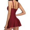 Jurebecia Women One Piece Tummy Control Tankini Swimsuits Vintage