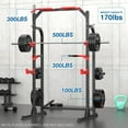 SunHome Power Cage Squat Rack, Multi-Functional Power Rack with ...