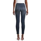 Time & Tru Women's High Rise Skinny Jeans Stretchy Flattering Denim ...