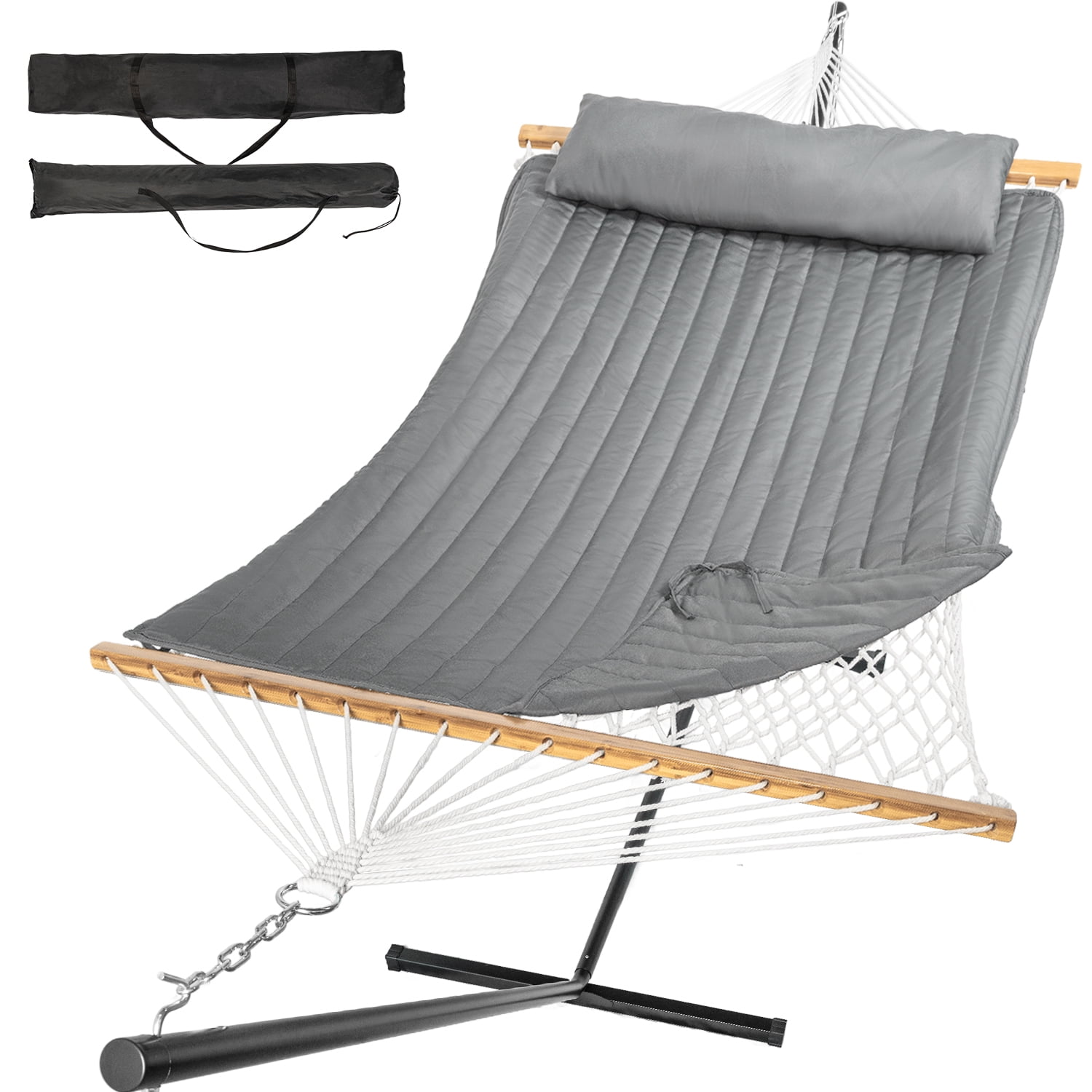 Click here for Mihover Heavy Duty Double Hammock With Stand - 500... prices