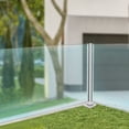 Glass Railing Post, 304 Stainless Corner Post 35.8” Cannot Add Handrail ...