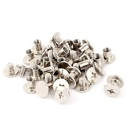 Uxcell M5x10mm Brass Plated Binding Chicago Screw Post for Leather ...