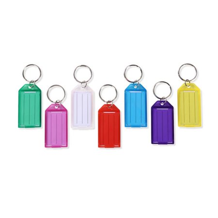 Hongchun Key Tag Color 14 Key Plastic Key Tags with Split Ring Label ...