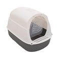 Hooded Cat Litter Box Enclosed Cat Toilet Kitty Litter Tray Litter Box ...