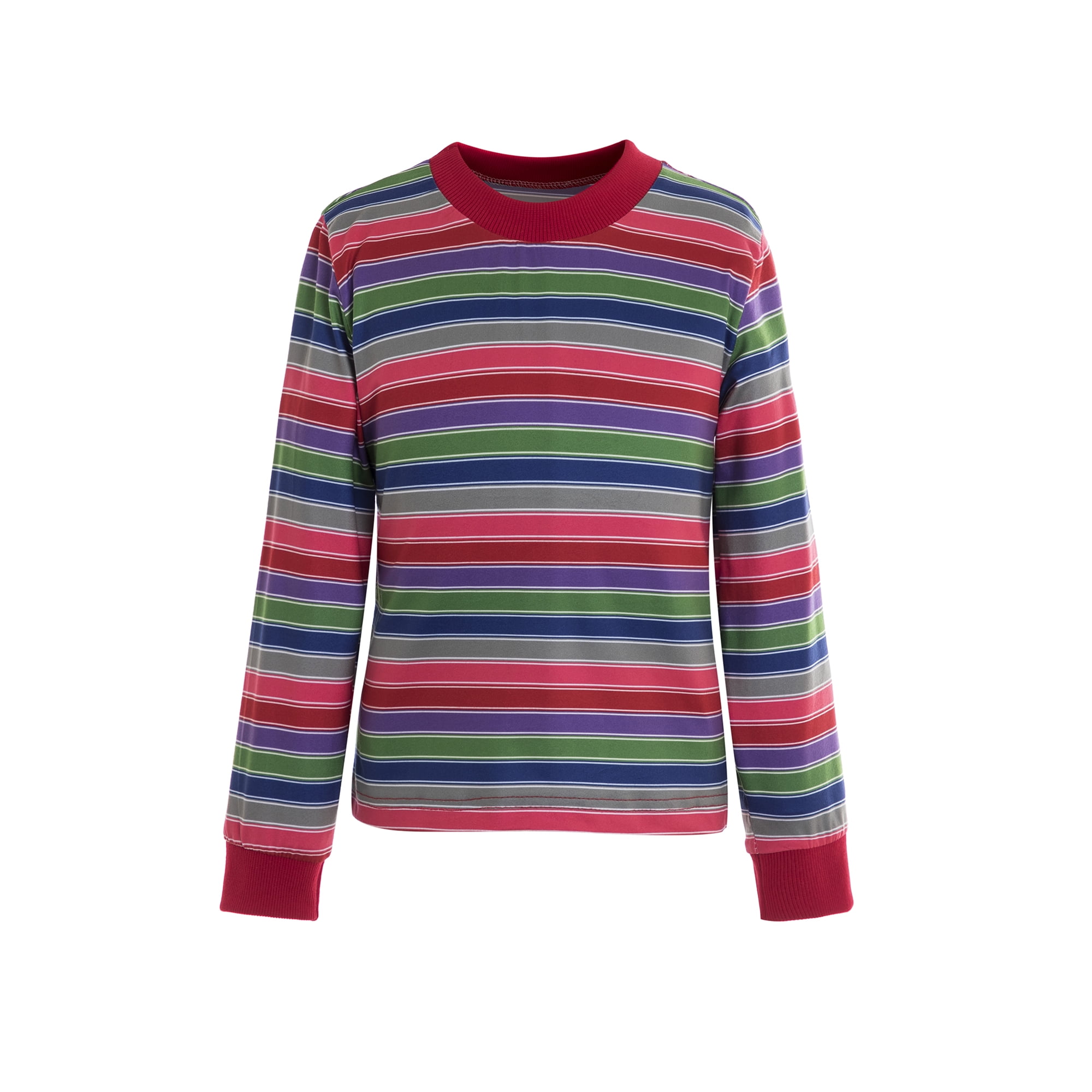 Kids Chucky Halloween Costume child's rainbow stripe t shirts - Walmart.com