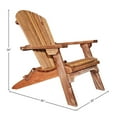 Western Red Cedar Adirondack Chair, Exterior Stain Finish - Walmart.com