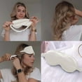 White Hair Curling Set, No Heat Styling Wand, Sleep Mask Package With ...