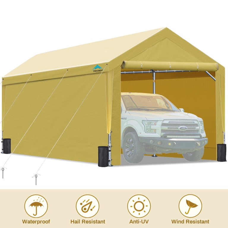 ADVANCE OUTDOOR 10x20 Ft Heavy Duty Carport Car Canopy, 41% OFF