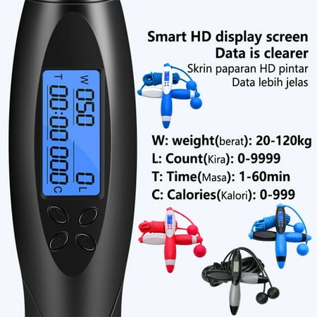 Skipping Rope Electronic Jumping Rope Adults skipping rope digital ...