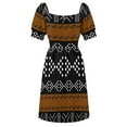 African Bogolan Mudcloth Pattern Sleeveless Dress purple dress clothes for woman - Walmart.com
