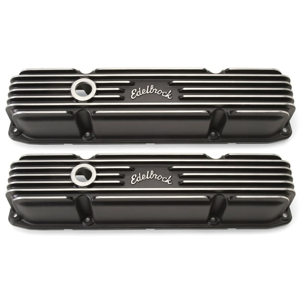 Edelbrock Valve Cover Classic Series Chrysler 383/440 CI V8 Black ...