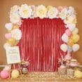 EDHITNR Extra Large Tinsel Curtain, Party Decoration Background Fringe ...