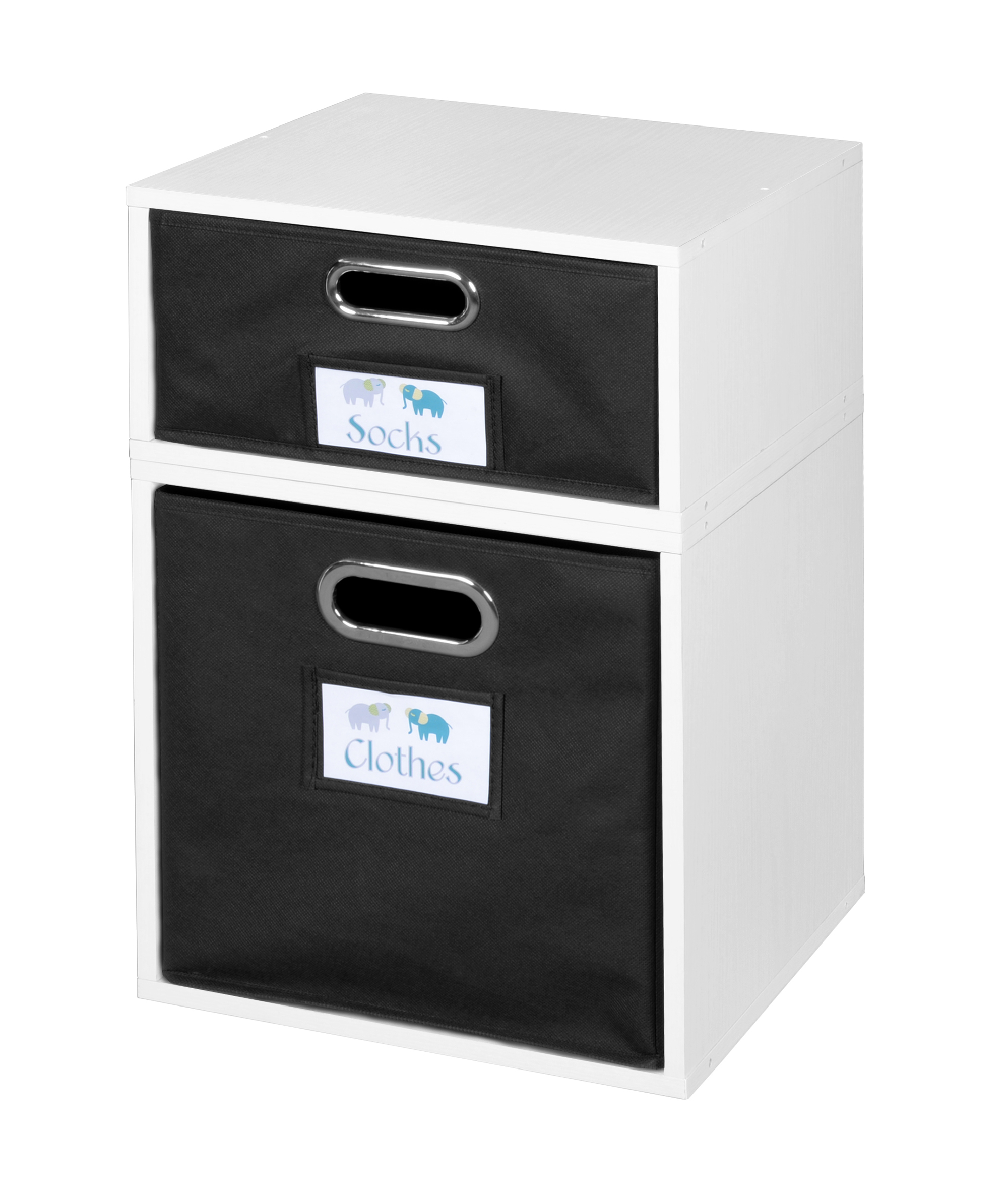 Niche Cubo Storage Set- 1 Full Cube/1 Half Cube with Foldable Storage ...