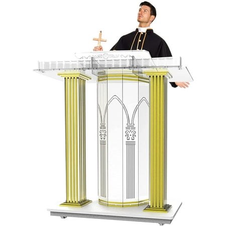 Luxurious Acrylic Podium, Elevated Reading Surface, Rolling Podium ...