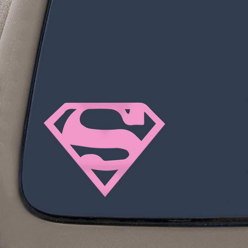 Superman Vinyl Decal Sticker | 5.5-Inches | Pink Decal | Car Truck Van ...