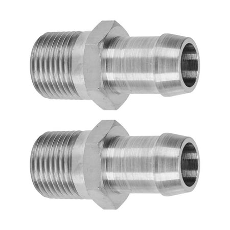 NP Tto Barb Connector,2 Pcs 1/2in NPT Heater Hose Adapter Connector ...