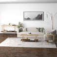 Evelyn&Zoe,ez 45" Wide Rectangular Coffee Table with MDF Shelf, Brass ...