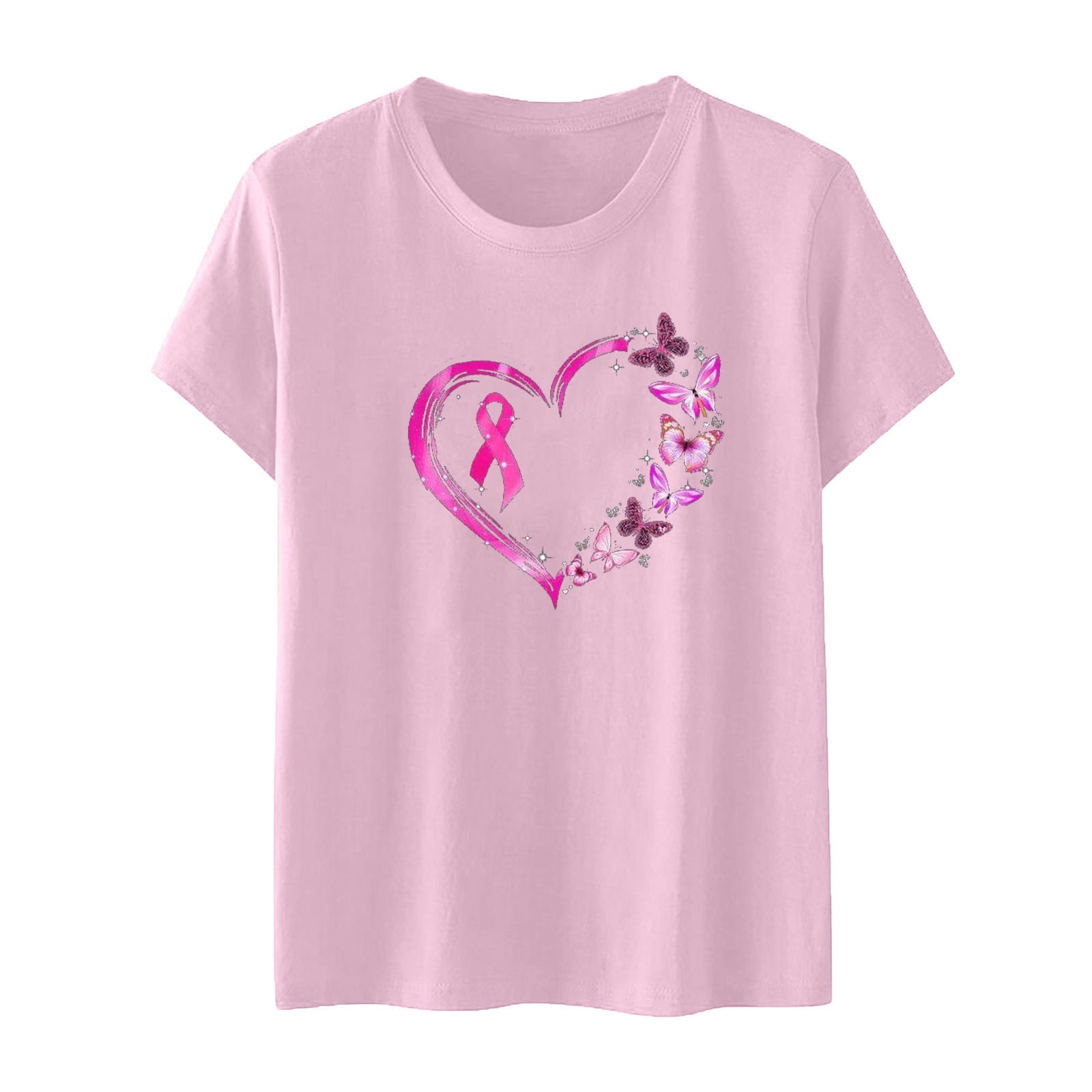 Tops Para Mujer, Camisas de Concientización Sobre El Cáncer de Mama Con ...