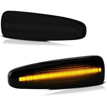Amber Full LED Side Indicator Light Front Turn Signal Blinker Lamp ...