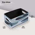 2 Pcs Foldable Felt Storage Bins Decorative Fabric Organizer Baskets ...