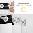 No Hook Shower Curtain with Snap in Liner, Halloween Horror Crow Bat ...