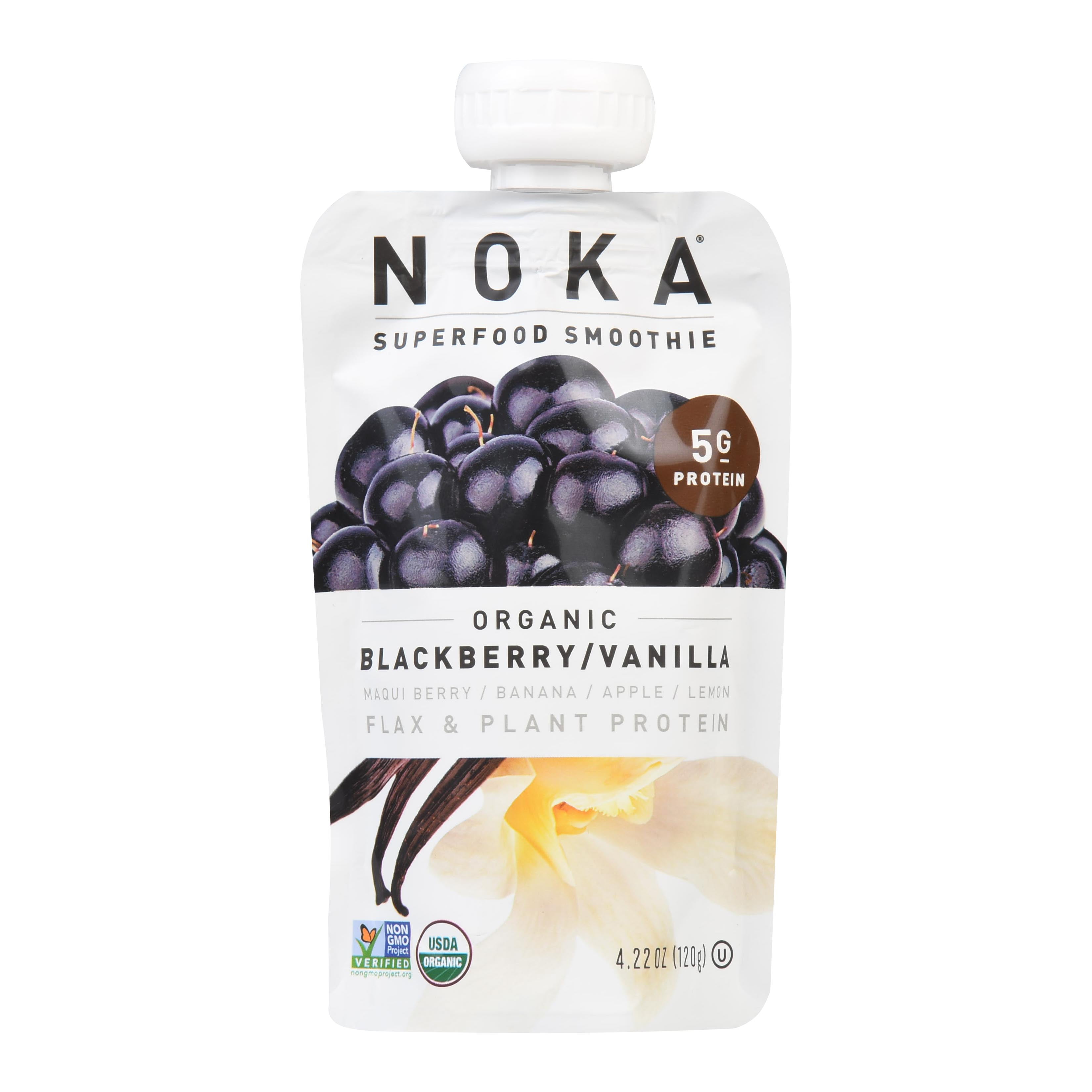 NOKA Superfood Smoothie Organic Blackberry/Vanilla, 4.22 oz - Walmart.com
