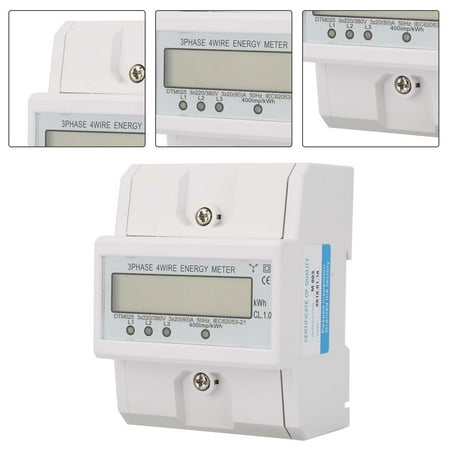 Kwh Meter Power Meter Energy Meter 3 Phase 4P KWh Meter Digital ...