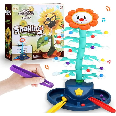 SHTUUYINGG Shaking Sunflower Balancing Game Toy, Electric Clip Beads ...