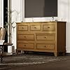 7 Drawer Dresser for Bedroom, Wooden Chest of Drawers with Deep Storage ...