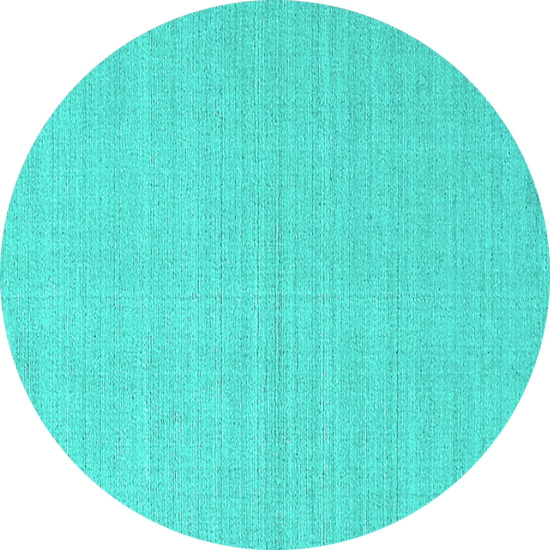 Ahgly Company Indoor Round Solid Turquoise Blue Modern Area Rugs, 5 ...