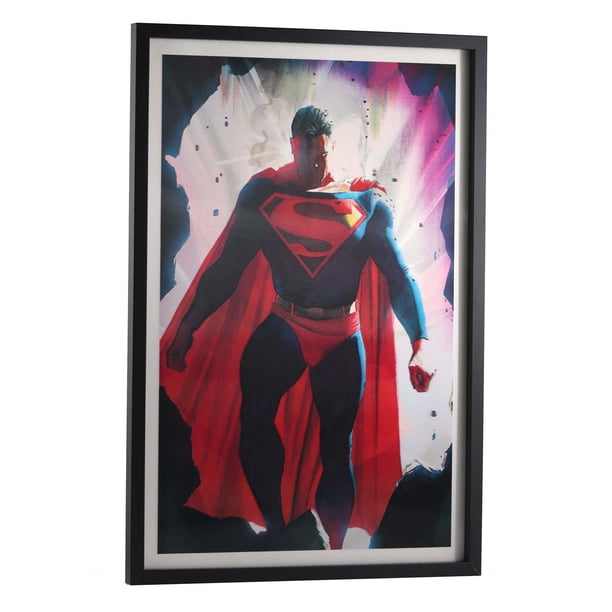 Superman Framed Lenticular Wall Decor - Walmart.com - Walmart.com