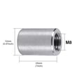 BDKWID-(Pack of 10 Round Connector Nuts, M8x25mm Height Outside ...