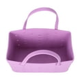 Mainstays Plastic Large Laundry Flex Tote, 18"W x 8.75"D x 13"H, Orchid ...