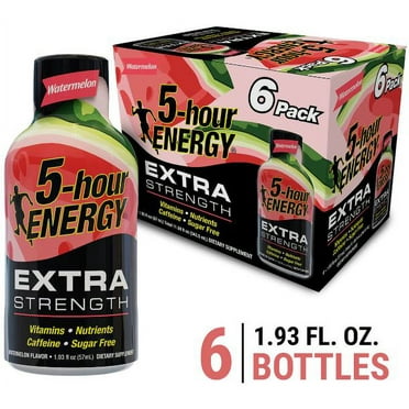 5-hour ENERGY® Extra Strength Watermelon Flavor Energy Shots Drink, 1. ...
