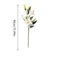 Artificial Lily Flower Ornaments - Lifelike Plastic Blooms for Home ...